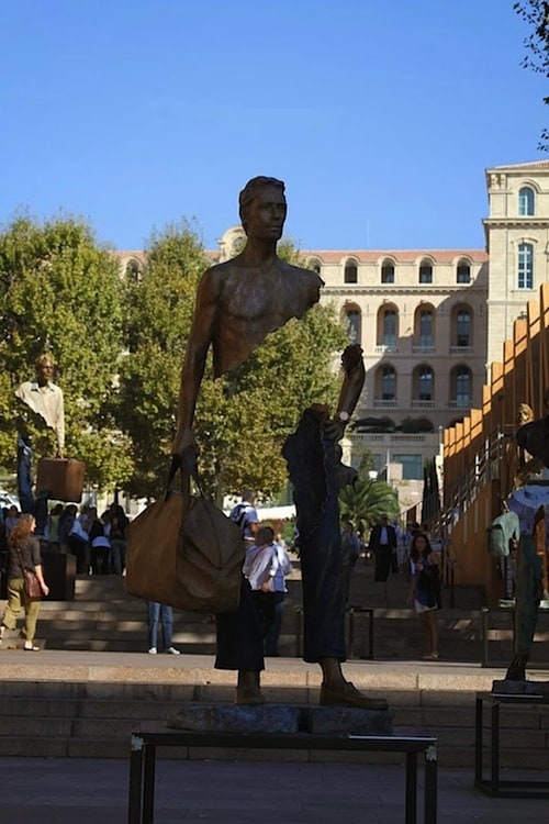 Les Voyageurs – Sculptures with missing Pieces by Bruno Catalano - FREEYORK