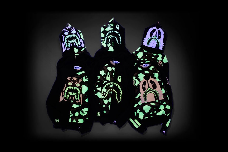 A Bathing Ape “Glow in the Dark” Hoodies