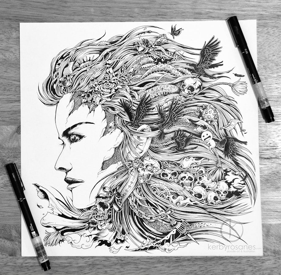 Detailed Pen Drawings