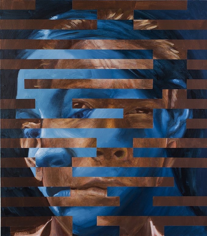 Artist Paints Layered Portraits with Superimposed Photographs - FREEYORK