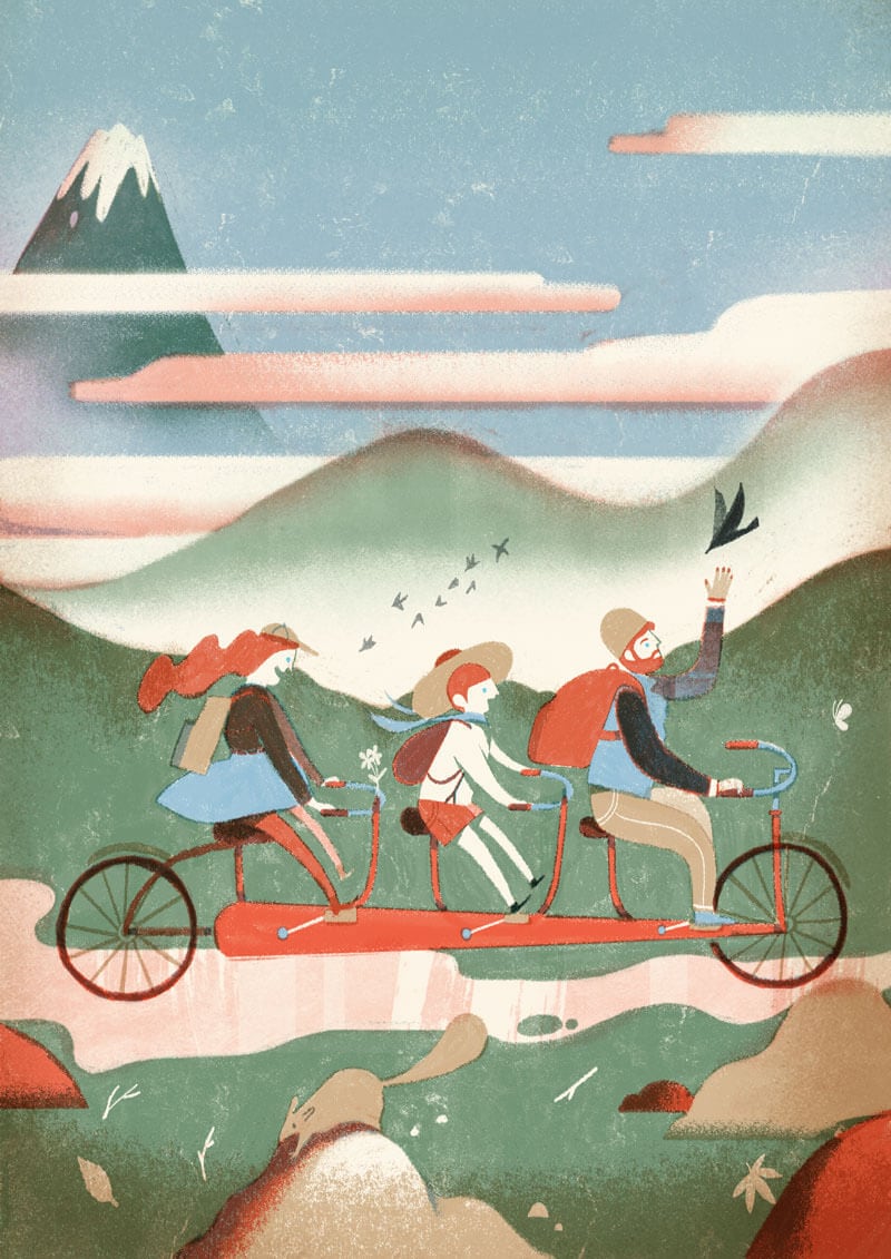 Warm Illustrations of Happy Characters by Lisk Feng | FREEYORK