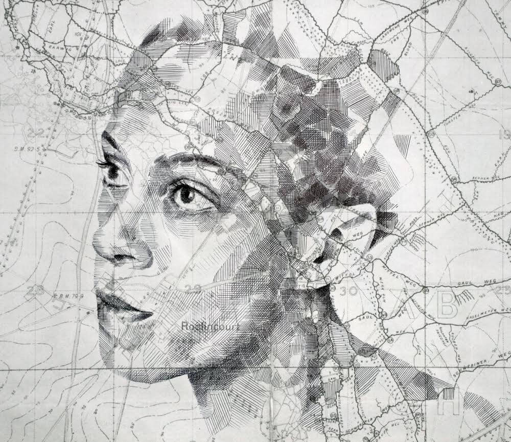 Portraits Illustrated on Maps and Star Charts by Ed Fairburn | FREEYORK