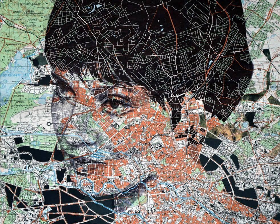 Portraits Illustrated on Maps and Star Charts by Ed Fairburn | FREEYORK