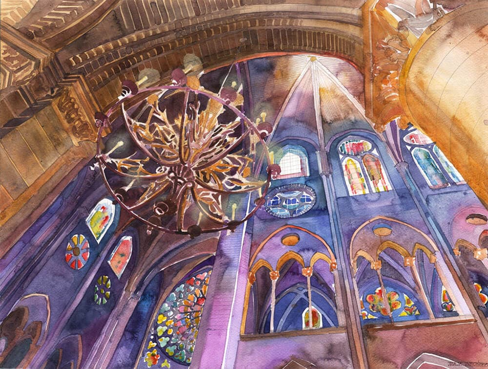 Architectural Watercolors by Maja Wronska | FREEYORK