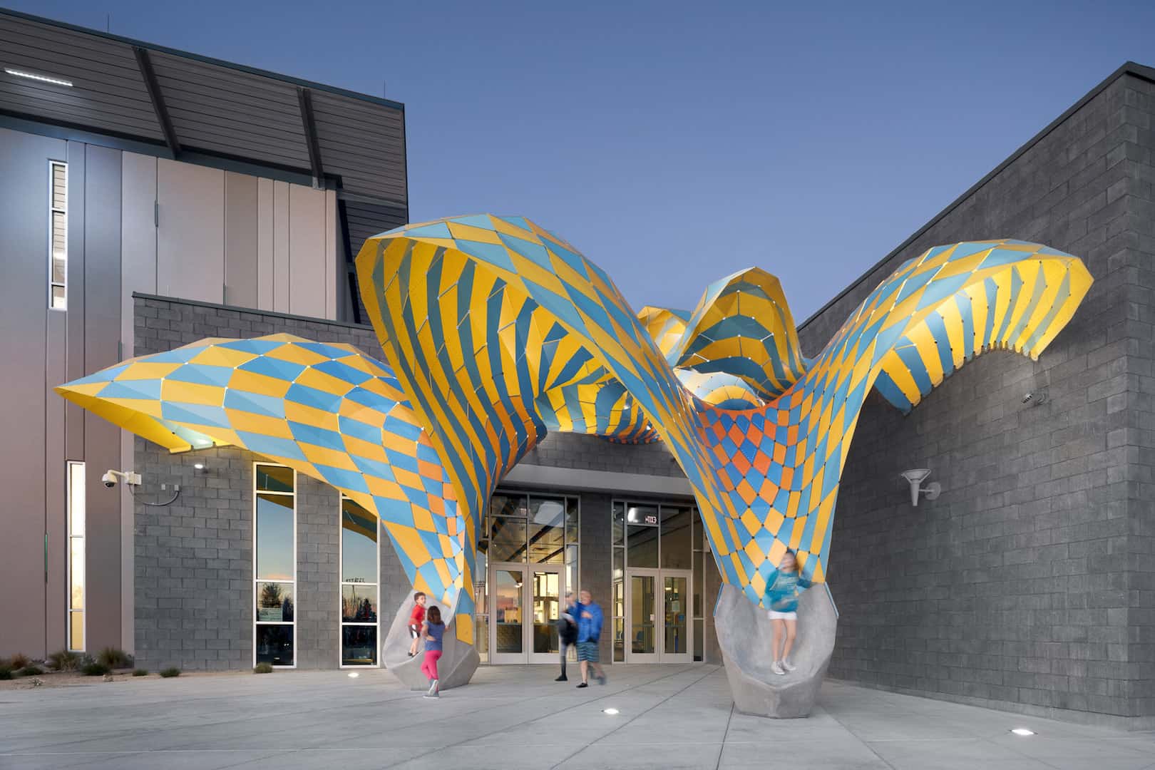 The Very Many Studio Designed Facade of a Colorful Pavilion in Texas ...